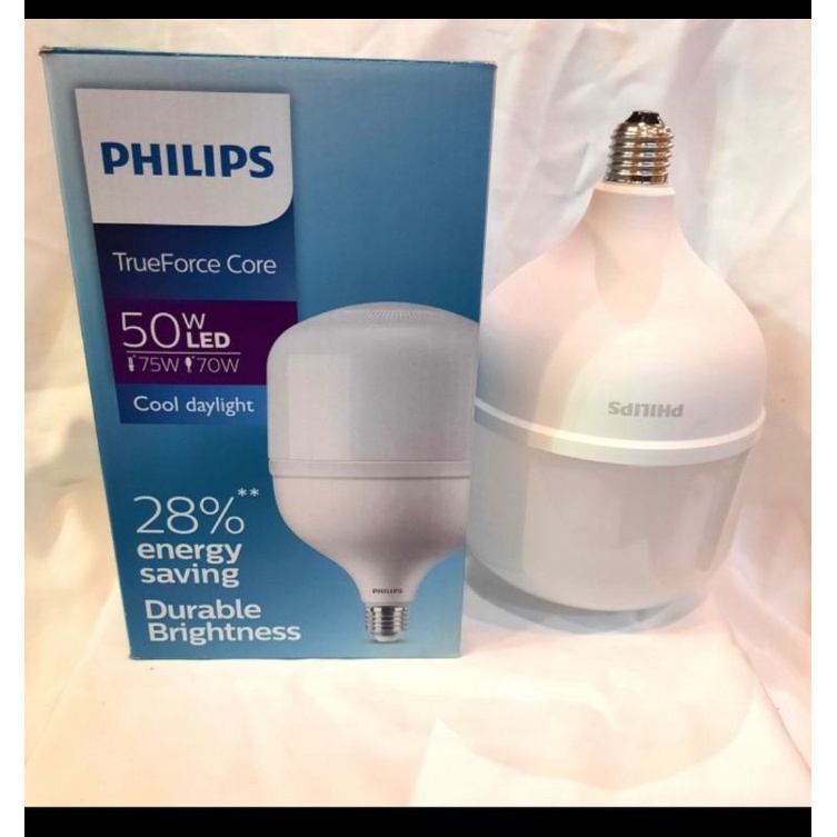 Jual lampu pijar led philips 50w 50 watt tforce t force lampu philips ...