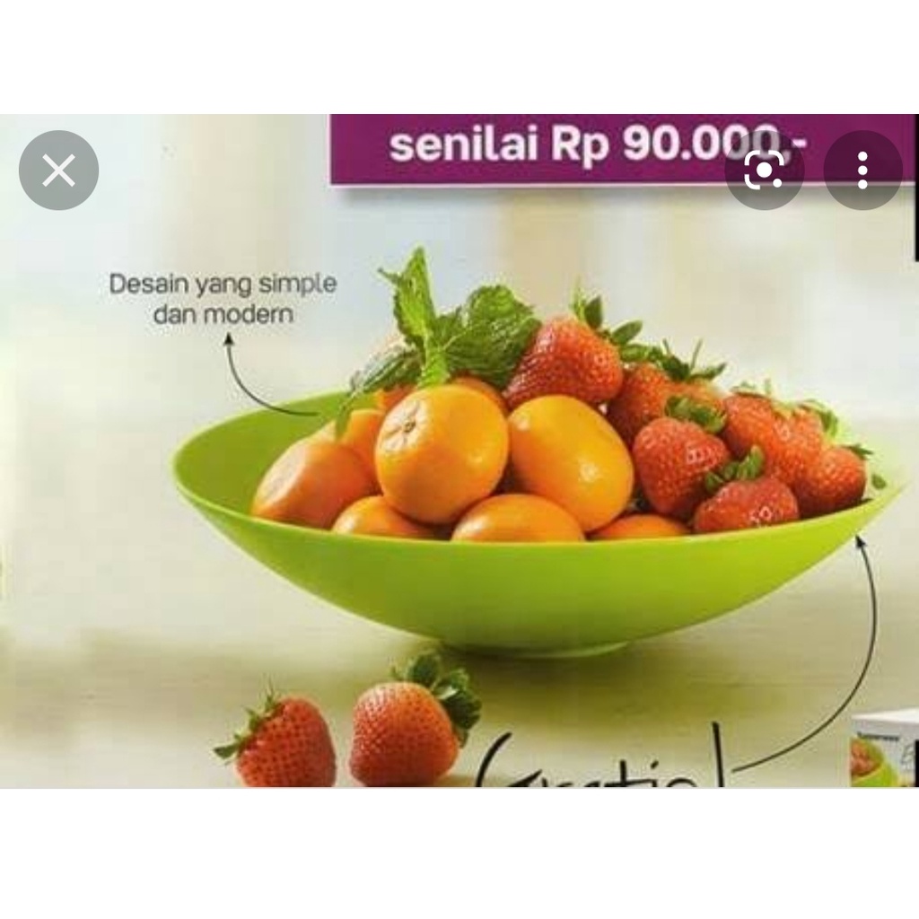 Jual Tupperware Fruit Bowl (tempat buah / wadah buah / keranjang buah ...