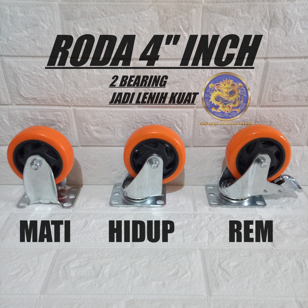 Jual Roda 4" inch / Roda 4" inch Indonesia|Shopee Indonesia
