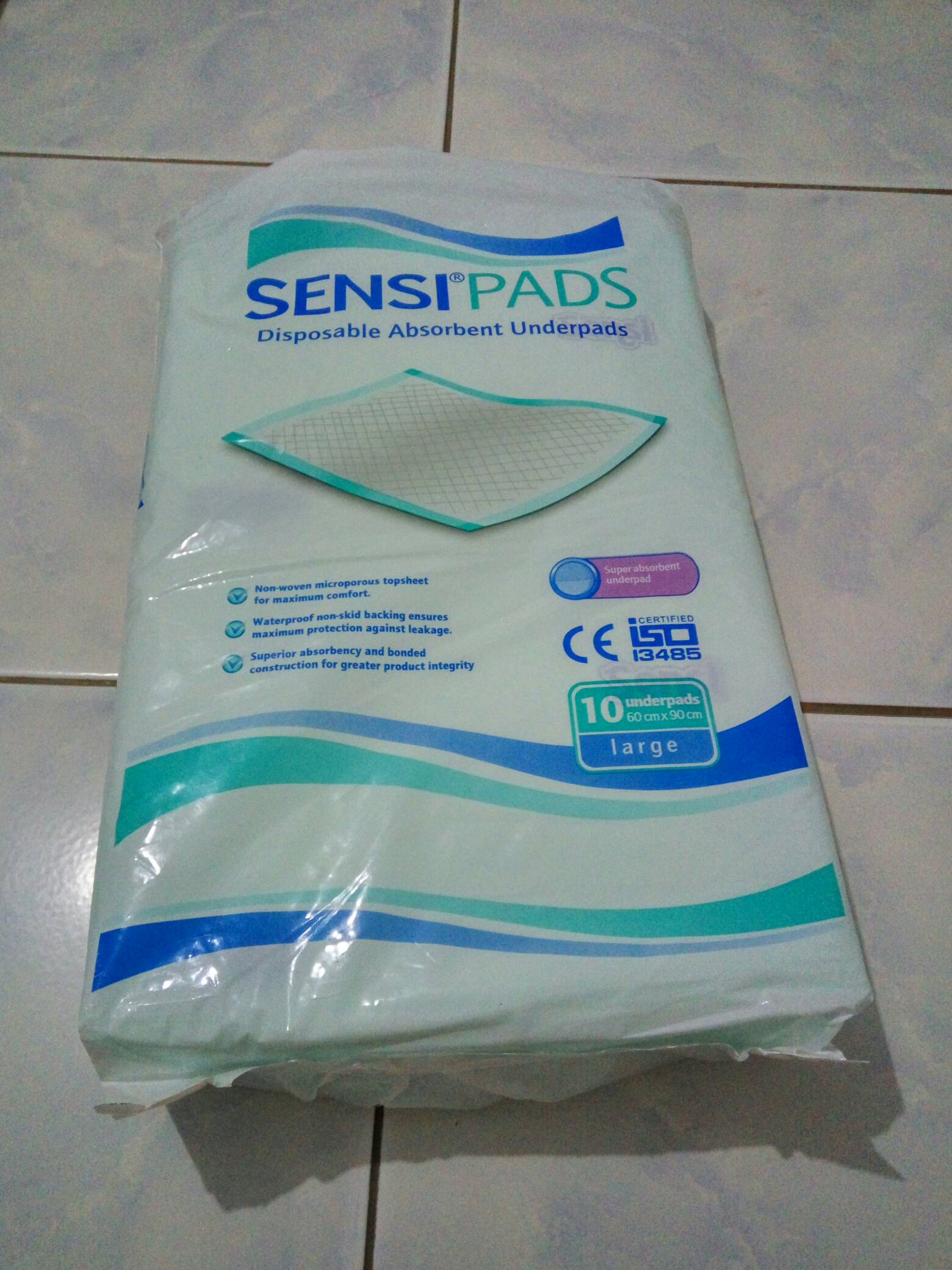 Underpad Sensi Ukuran 60x90 Size L Sensipad Sensipads Pads Perlak ...