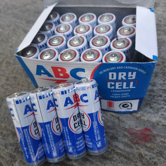 Baterai ABC AA biru pack 24pcs | Shopee Indonesia