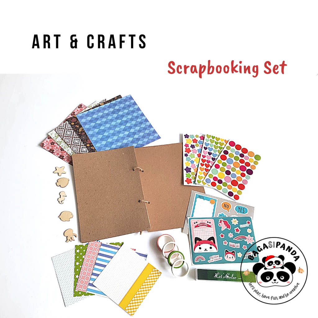 Jual Scrapbook Supplies Kit - Paket Scrapbook Aesthetic Design | Shopee ...