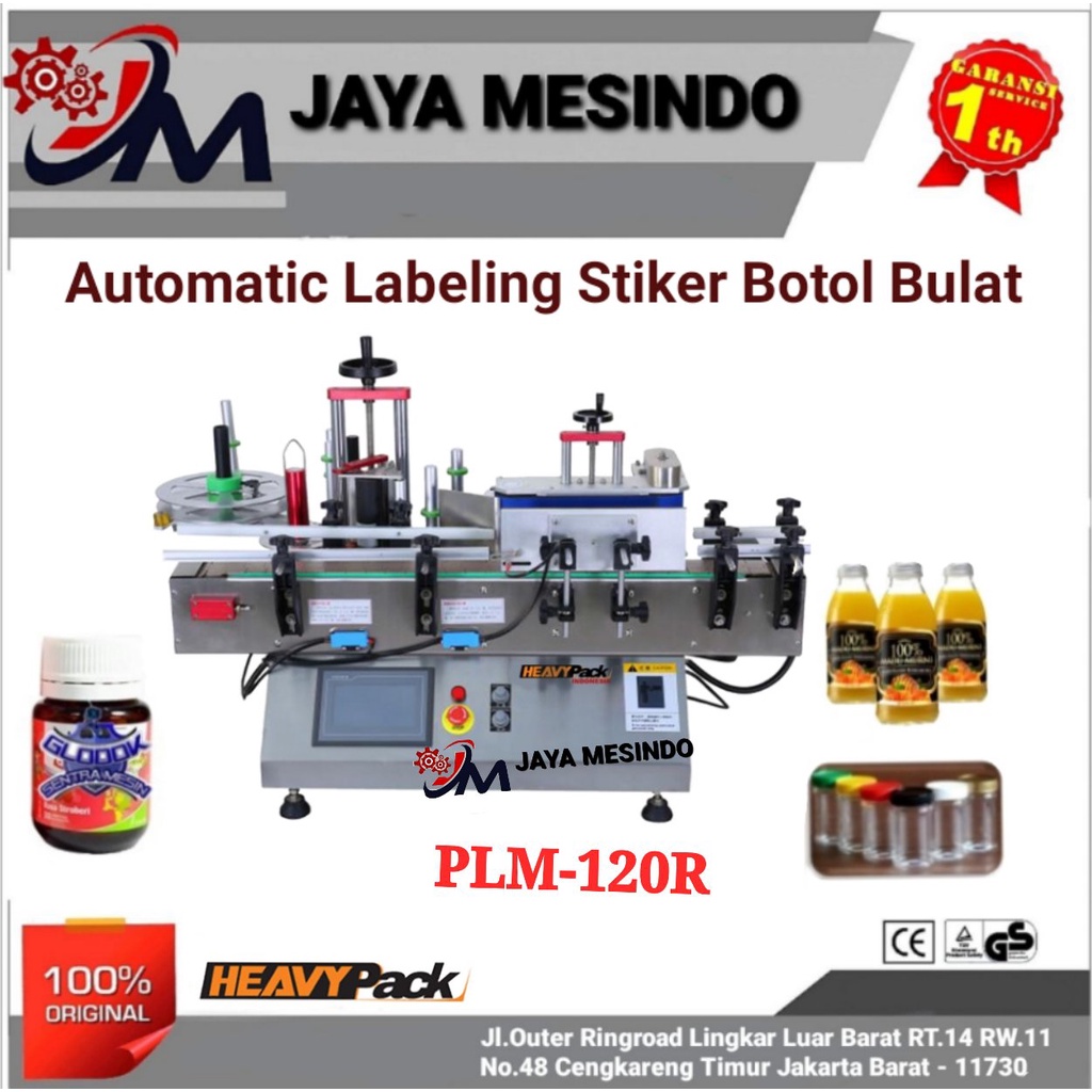 Jual Mesin Labeling Stiker Botol Otomatis PLM-120R Heavypack | Shopee ...