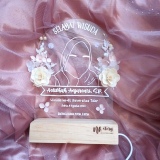 Jual [PROMO] LETTERING AKRILIK KUBAH BUNGA KOTAK AKRILIK MAHAR AKRILIK ...