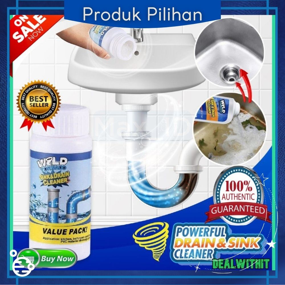 Jual Anti Sumbat Pipa Mampet - Saluran Air Wastafel WC Kloset - Bubuk Penghancur Kotoran Saluran ...