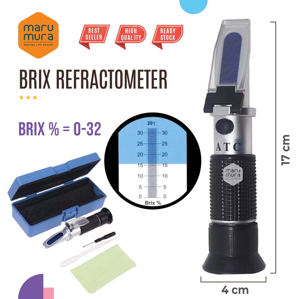 Jual Marumura Brix Refractometer | Alat Ukur Kadar Gula | Shopee Indonesia