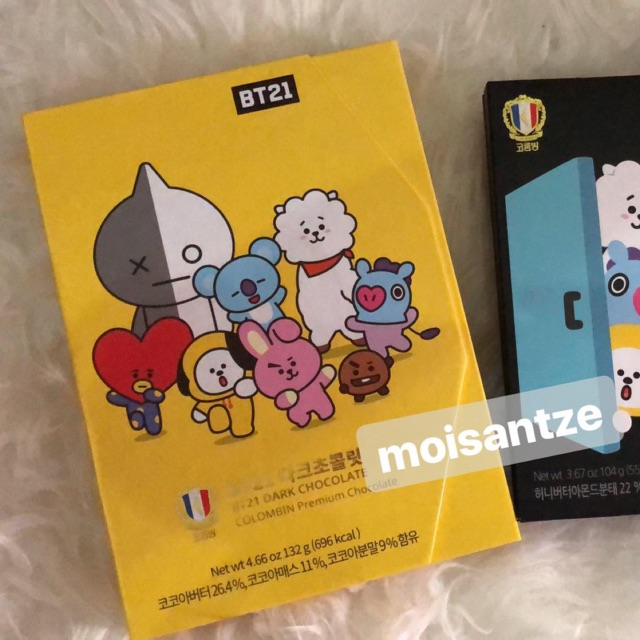 Jual BT21 OFFICIAL CHOCOLATE Colombin Premium Chocolate | Shopee Indonesia