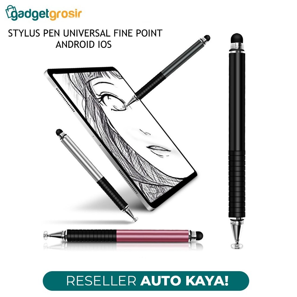 Jual Stylus Pen Universal Drawing Capacitive Fine Rubber Point Touch ...