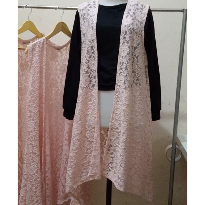 Jual Outer broklat/Rompi brukat panjangi/Vest brokat panjang | Shopee ...