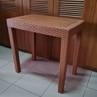 Jual MEJA MOTIF ROTAN - Meja Plastik Besar / Meja Tamu / Meja Kafe ...