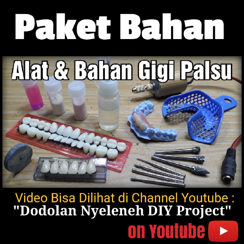 Jual Paket BAHAN Pembuat Cetakan Gips & Bahan Gigi + Gusi Acliric ...