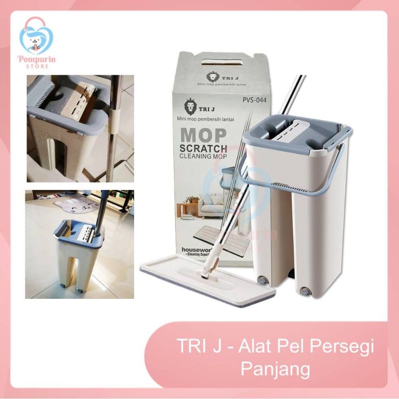 Jual alat pel persegi panjang ultra mop/alat pel lantai praktis ...