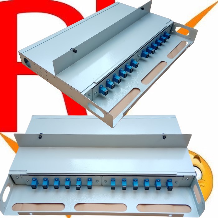 Jual 24c OTB FO Adapter Pigtail LC RackMounted Optical Terminal Box 24 ...