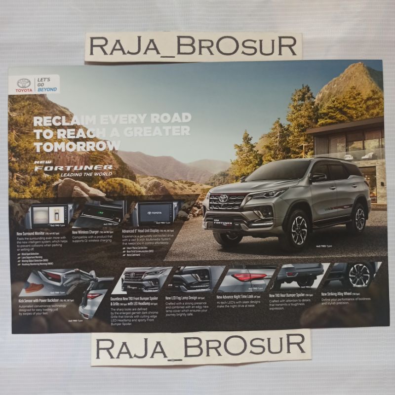 Jual Poster brosur flyer Toyota New Fortuner 2020 | Shopee Indonesia
