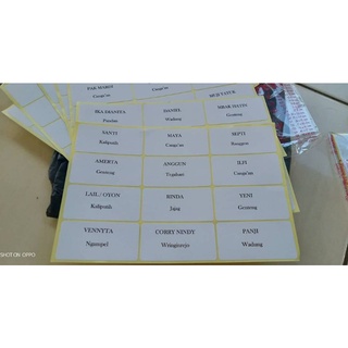 Jual Label Nama, Label Nama Undangan, Cetak Label Nama, Cetak Label ...