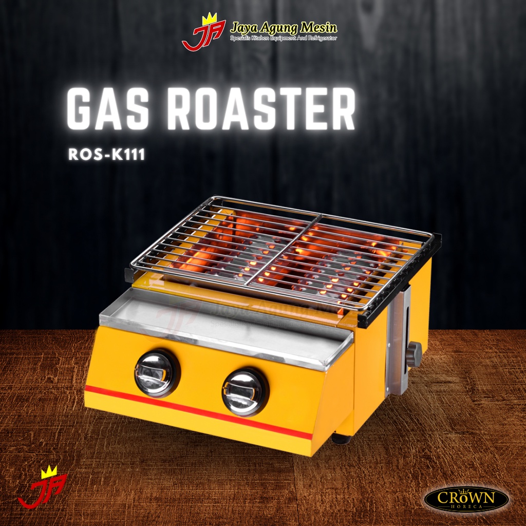 Jual Gas Roaster 2 Burner Crown Horeca ROS-K111 | Shopee Indonesia