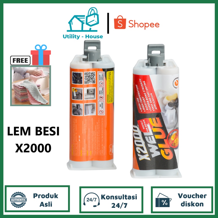 Jual Lem besi kuat, lem solder jepang X2000, lem tahan panas dua ...