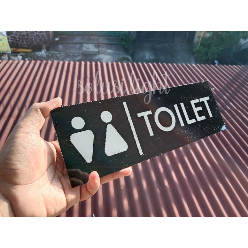 Jual Sign Board TOILET Akrilik Sign - Tulisan TOILET Akrilik - Logo ...