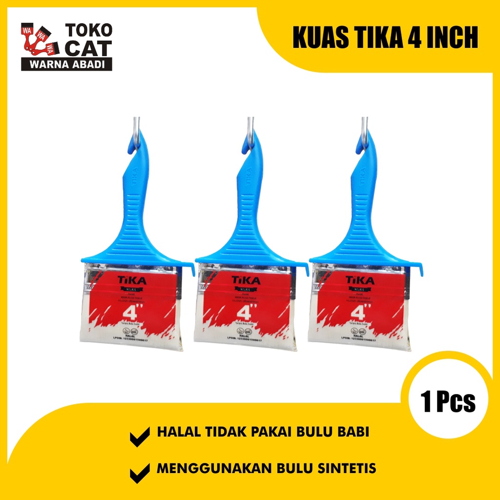 Jual KUAS CAT TEMBOK TIKA 4 INCH | Shopee Indonesia