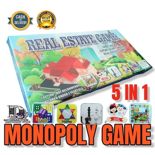 Jual MAINAN ANAK KELUARGA - Monopoly 5-in-1 Permainan Papan Monopoli ...