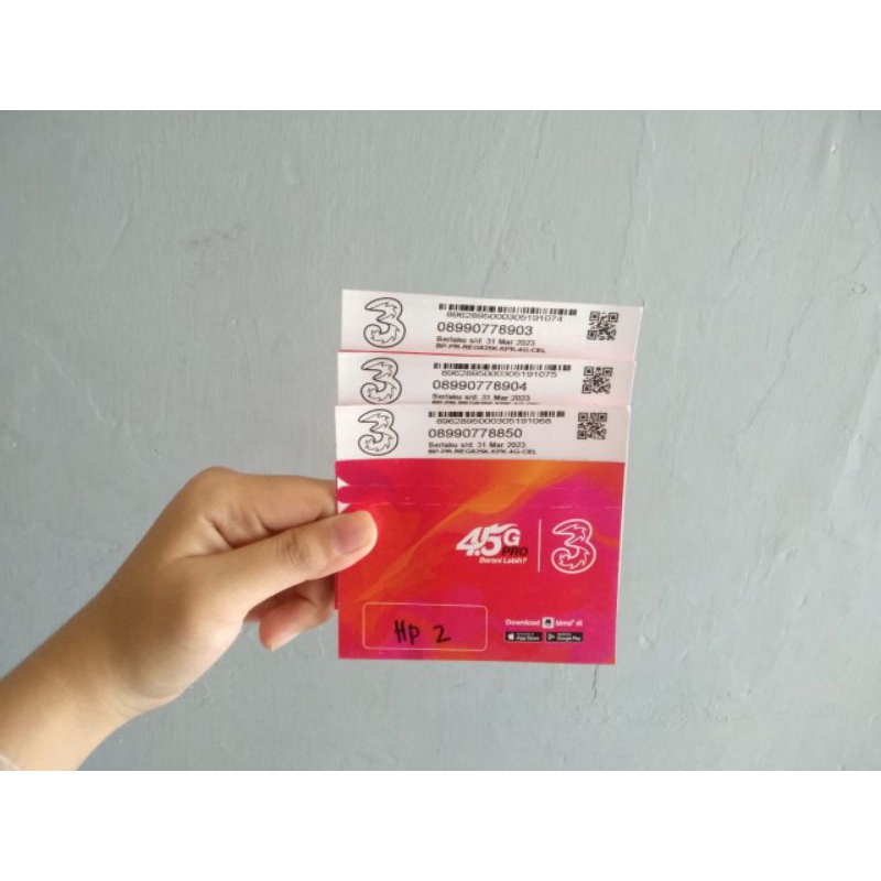Jual Kartu Perdana 3(Three)2GB | Shopee Indonesia
