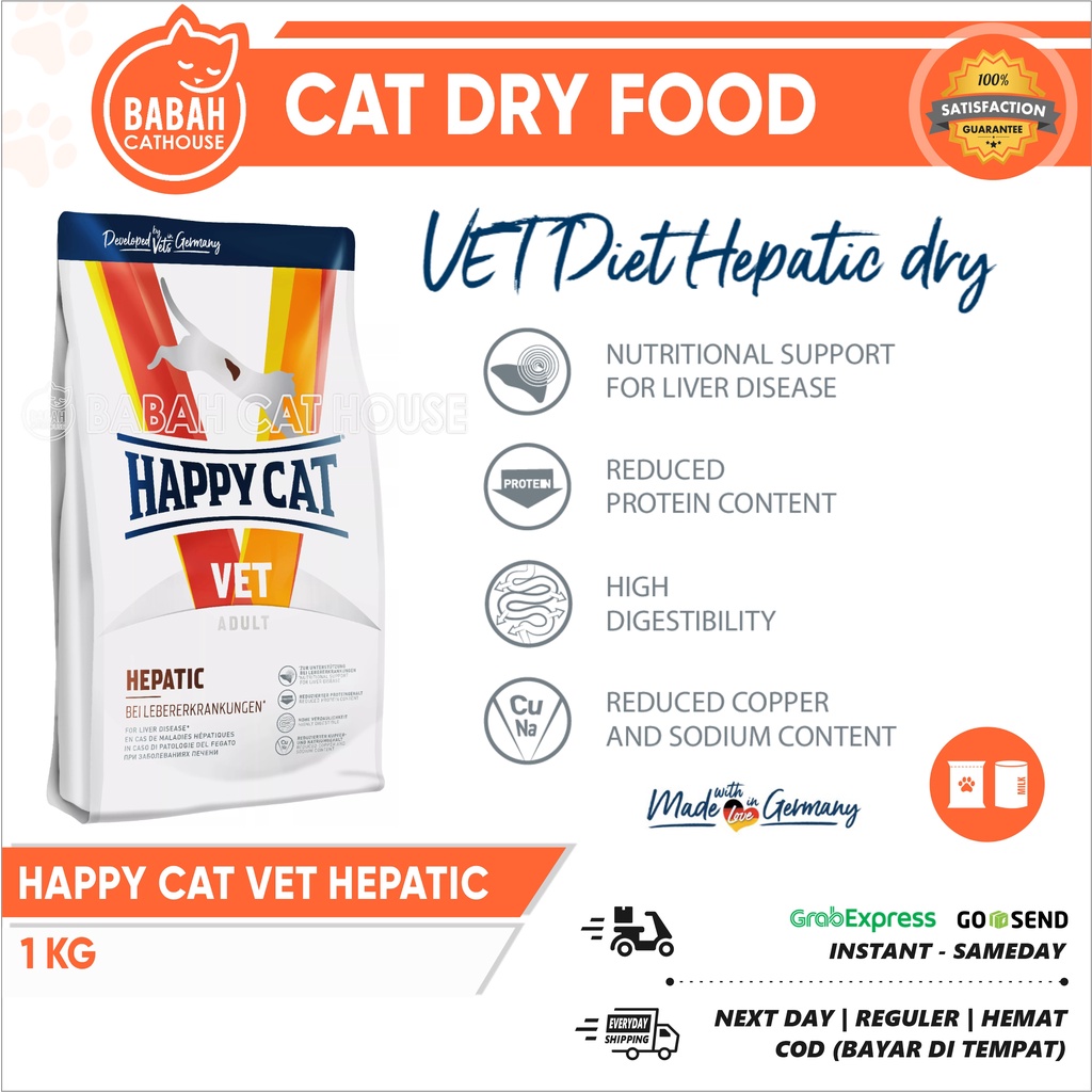 Jual HAPPY CAT VET HEPATIC 1kg Makanan Kucing Penyakit Hati Liver Cat ...