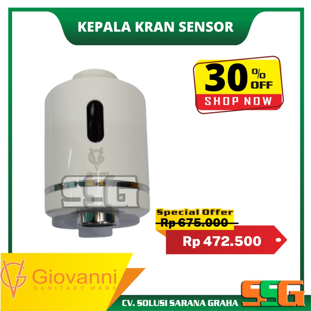 Jual Kepala Kran Sensor otomatis GIOVANNI / GVN KN07P Sensor | Shopee ...