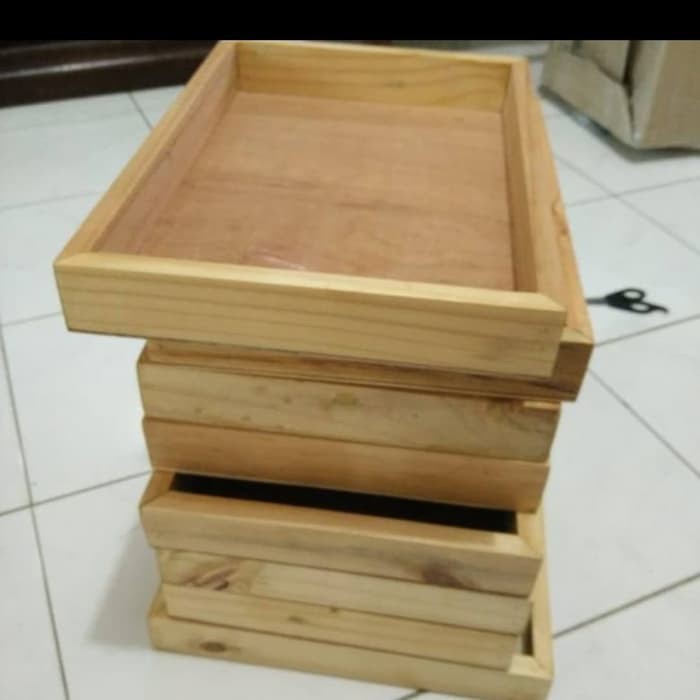 Jual 20x20x 3cm hampers wooden box seserahan kotak parcel kayu hantaran ...