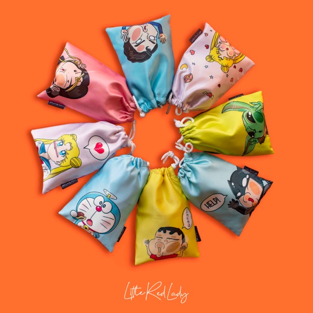 Jual LITTLEREDLADY Pouch Lucu Serut Drawstring Superhero Indonesia ...