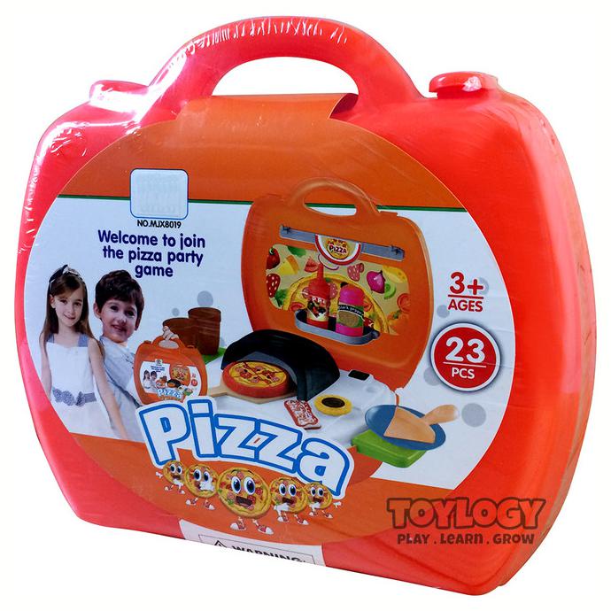 Jual Mainan Edukasi Anak Pizza Maker Party Game Koper Oven Masak ...