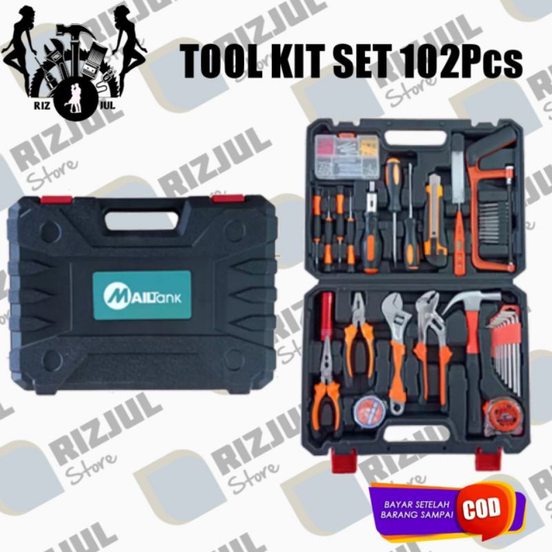 Jual TOOLS BOX SET MAILTANK LENGKAP ISI 102 PCS | Shopee Indonesia