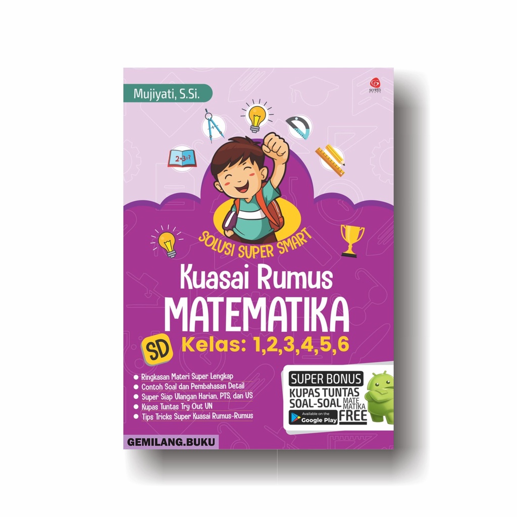 Jual Buku Kuasai Rumus Matematika SD Kelas 1, 2, 3, 4, 5, 6 - Scritto ...
