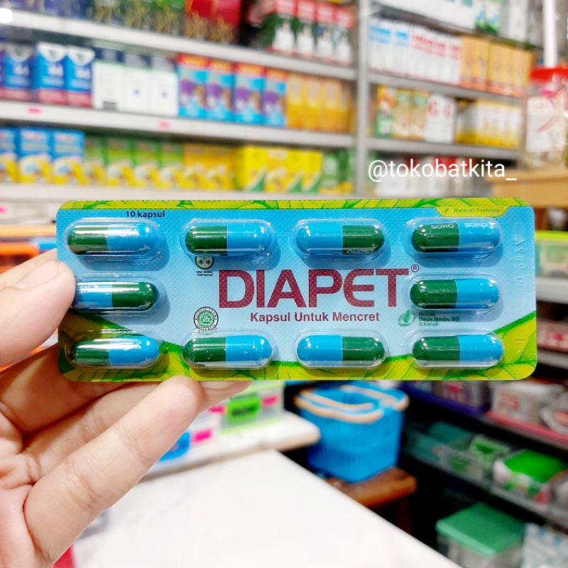 Jual [10 KAPSUL] DIAPET KAPSUL / OBAT DIARE JAMBU BIJI / MEMADATKAN ...