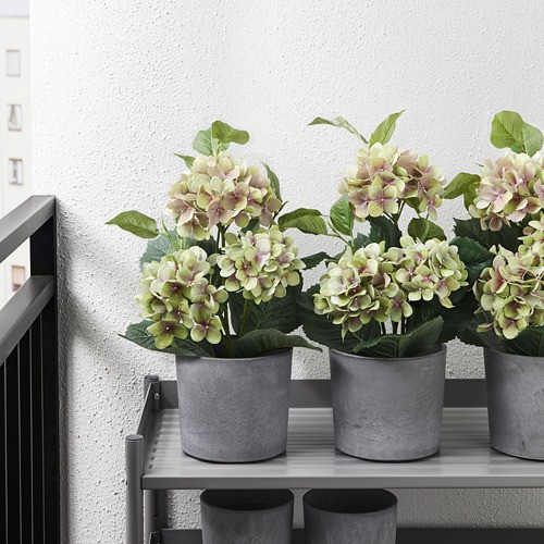 Jual Tanaman tiruan dalam pot, dalam/luar ruang/HYDRANGEA hijau FEJKA ...