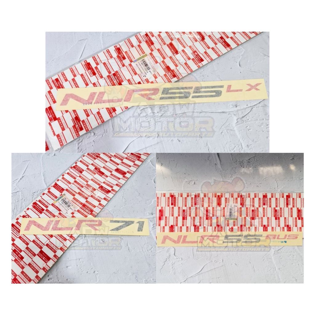 Jual Sticker Stiker Keren Logo NLR 71 / NLR 55 BUS Original Isuzu ...