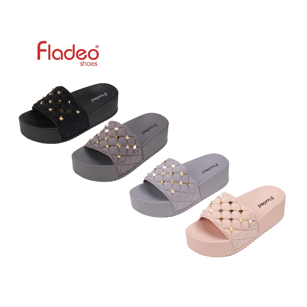 Jual Fladeo D22/LDH442-1HP/Sandal Wedges Phylon Slide Wanita [ Wedges ...