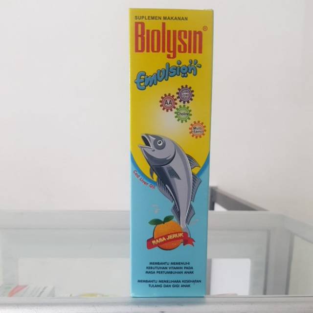 Jual Biolysin Emulsion 250ml - Cod Luver Oil + multivitamin | Shopee ...
