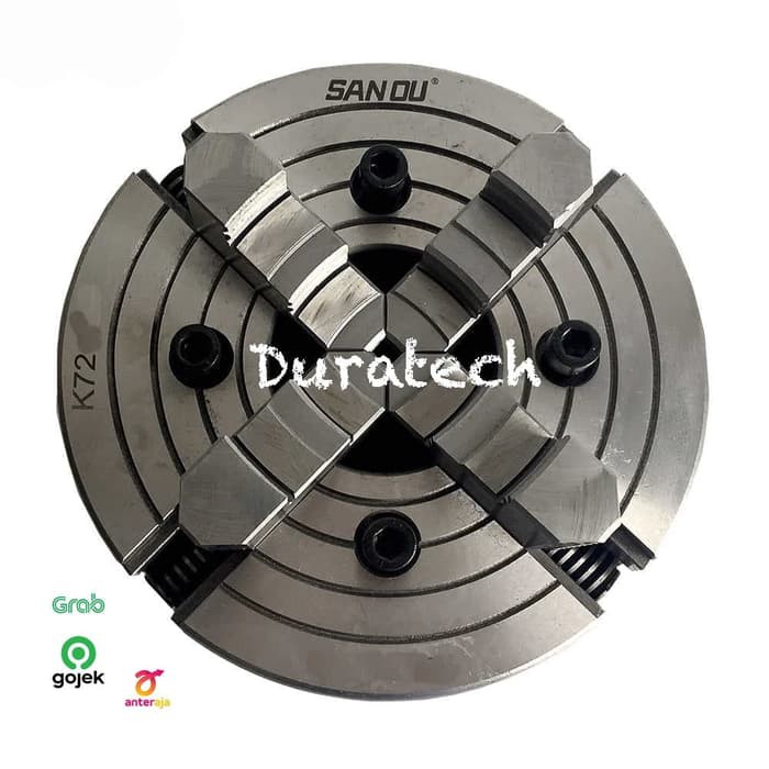 Jual Claw bubut 4jaw 5inch/ Chuck bubut 4 kaki / Kepala mesin bubut San ...