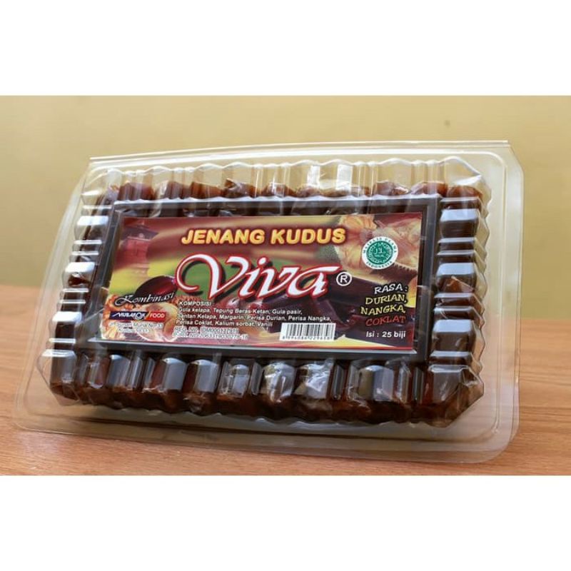 Jual jenang Kudus mubarok Viva kombinasi rasa Nangka,Durian,Coklat, isi ...