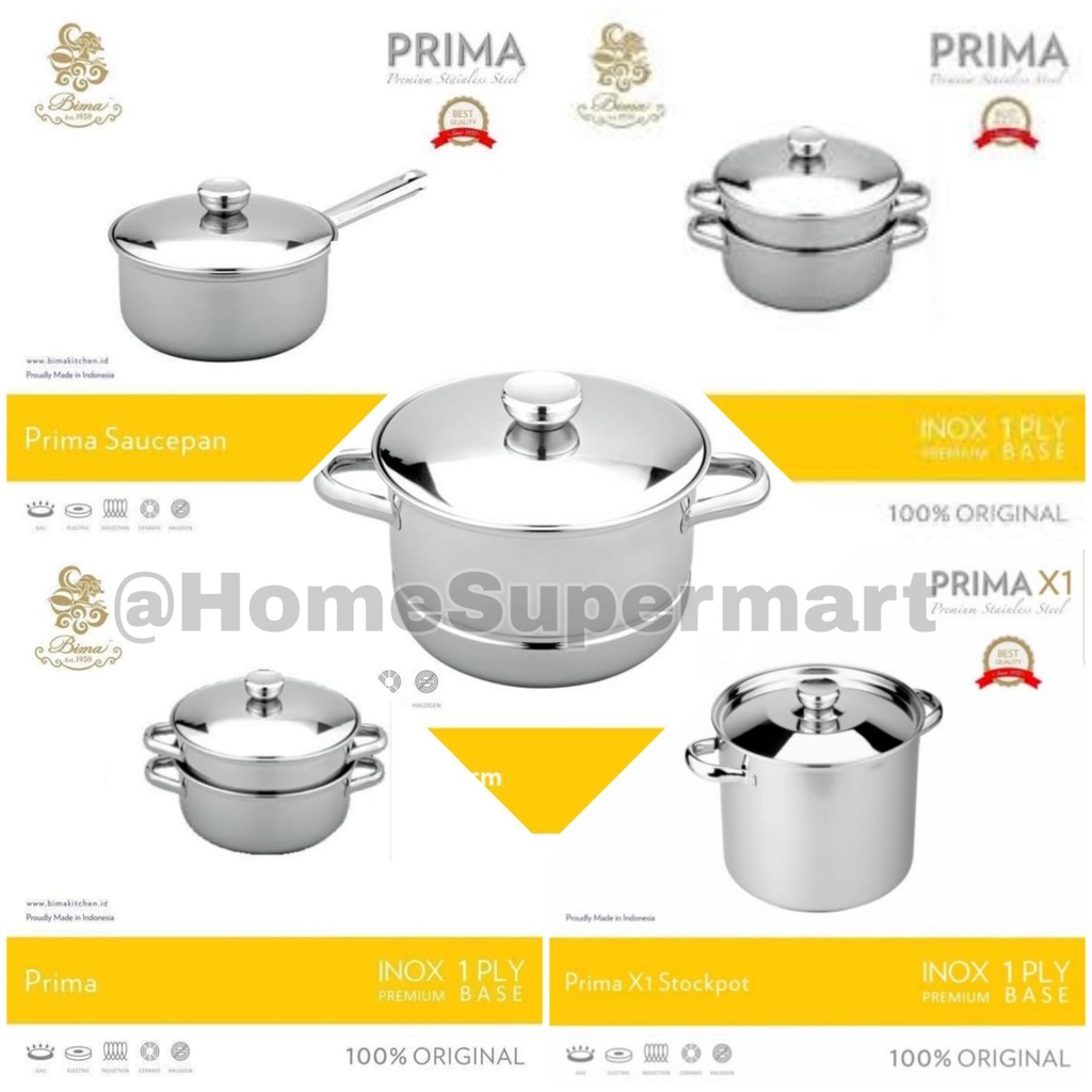 Jual Bima Prima Saucepan Inox Premium SUS 403 Stockpot Sauce Pot ...
