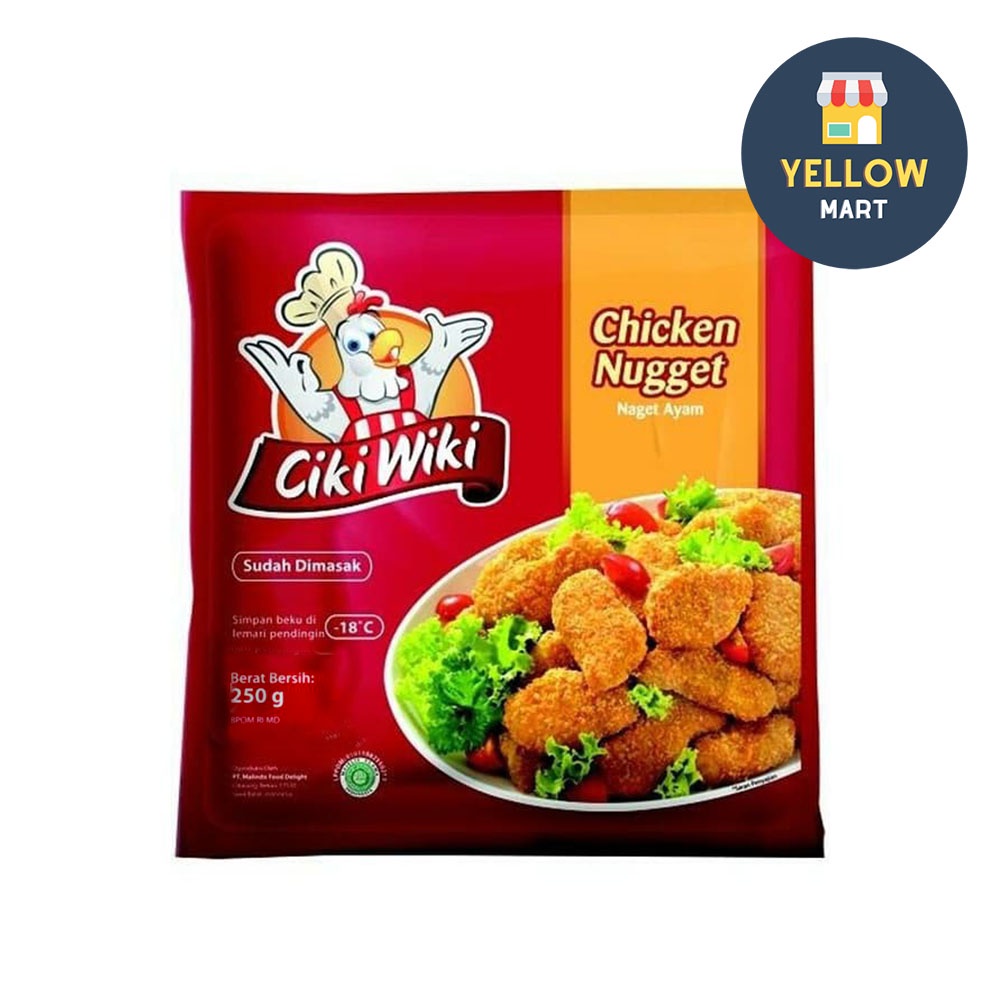 Jual Ciki Wiki Chicken Nugget Ayam Original 250 Gram (FROZEN FOOD ...