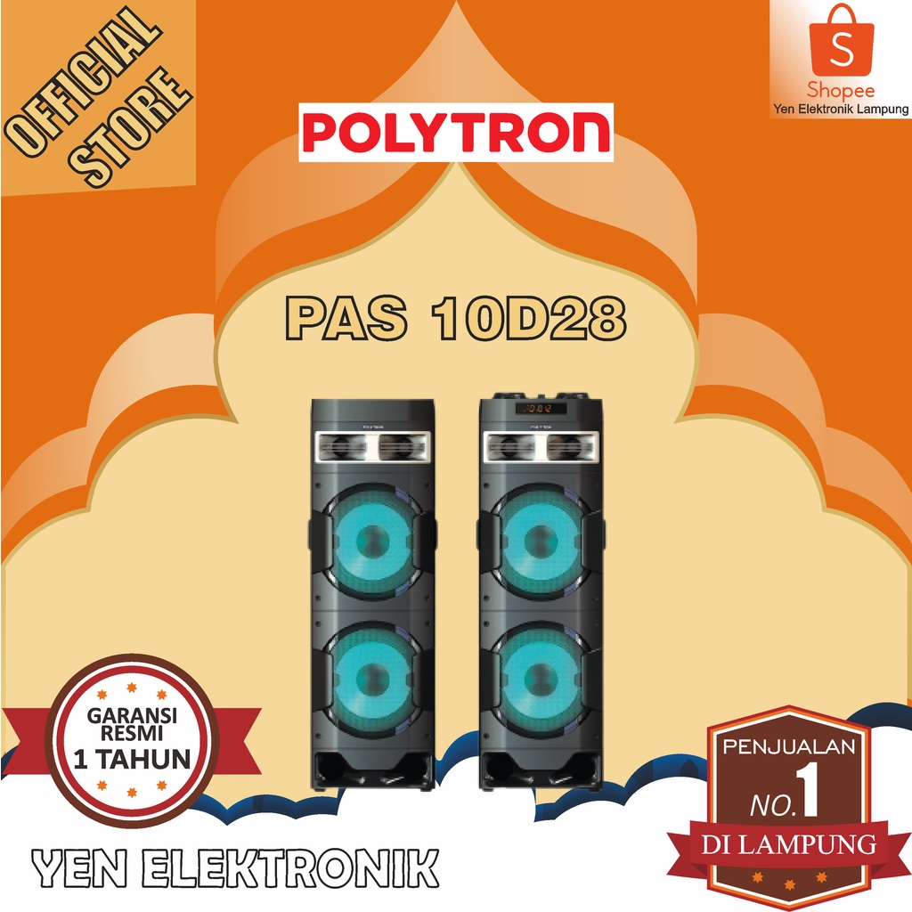 Jual Speaker POLYTRON PAS 10D28 Speaker Aktif Bluetooth PAS10D28 ...