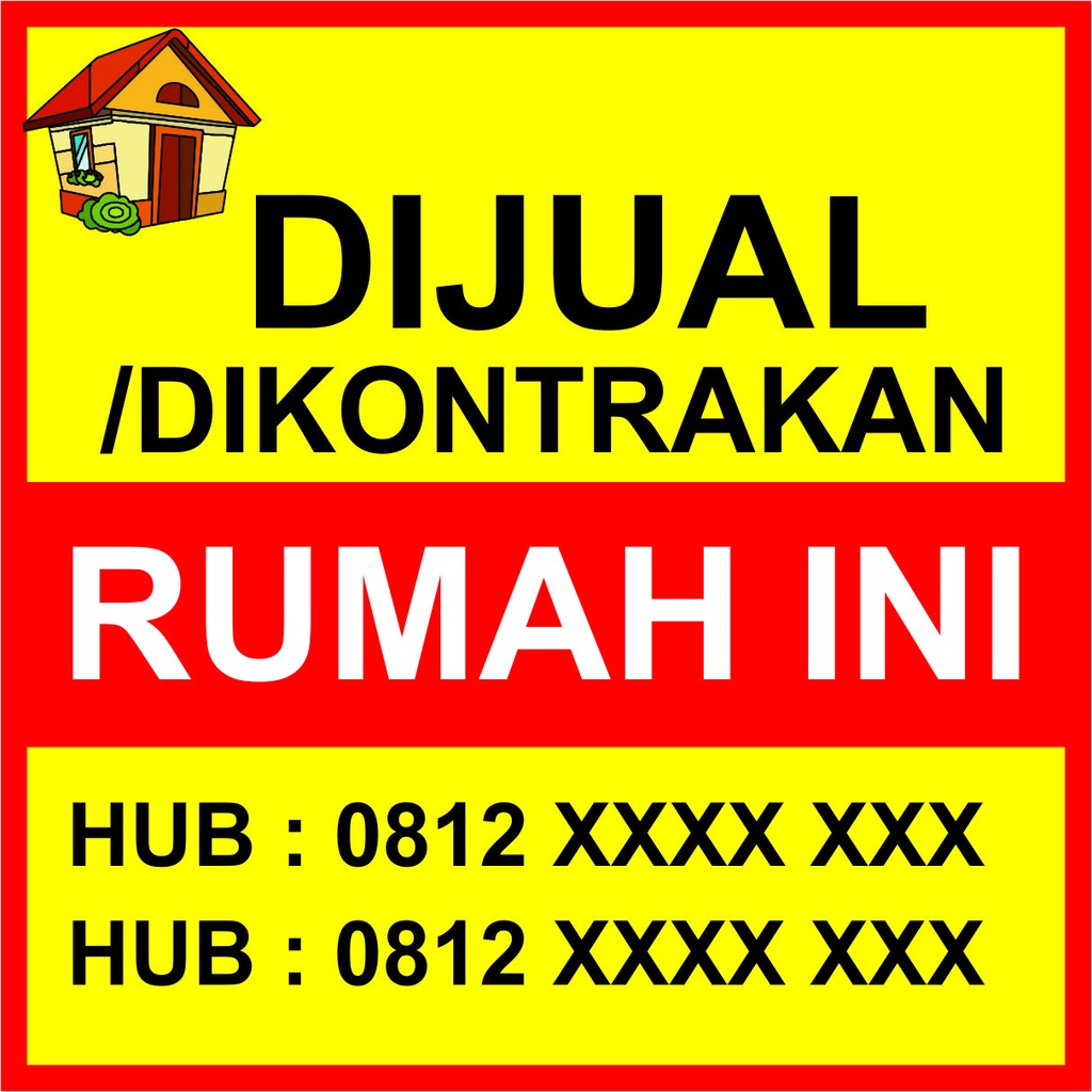 Jual WELLEN PRINT Cetak Spanduk Rumah Dijual / Ruko Disewakan / Banner ...