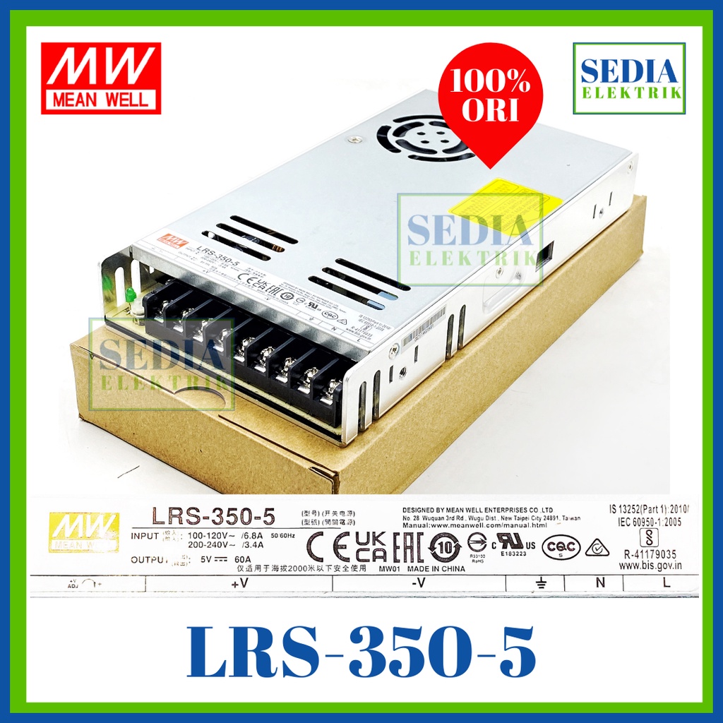 Jual Meanwell Power Supply LRS-350-5 LRS 350 5 LRS350 5 LRS3505 ... Jual Meanwell Power Supply LRS-350-5 LRS 350 5 LRS350 5 LRS3505 ...