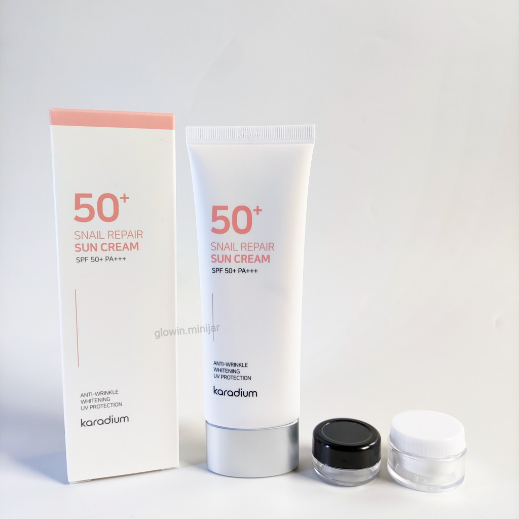 Jual FULLSIZE KARADIUM Snail Repair Sun Cream SPF50+ PA+++ | Shopee ...