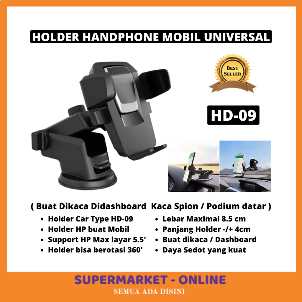 Jual TERMURAH Car Holder Hp Handphone Mobil Universal Buat Ditempel ...