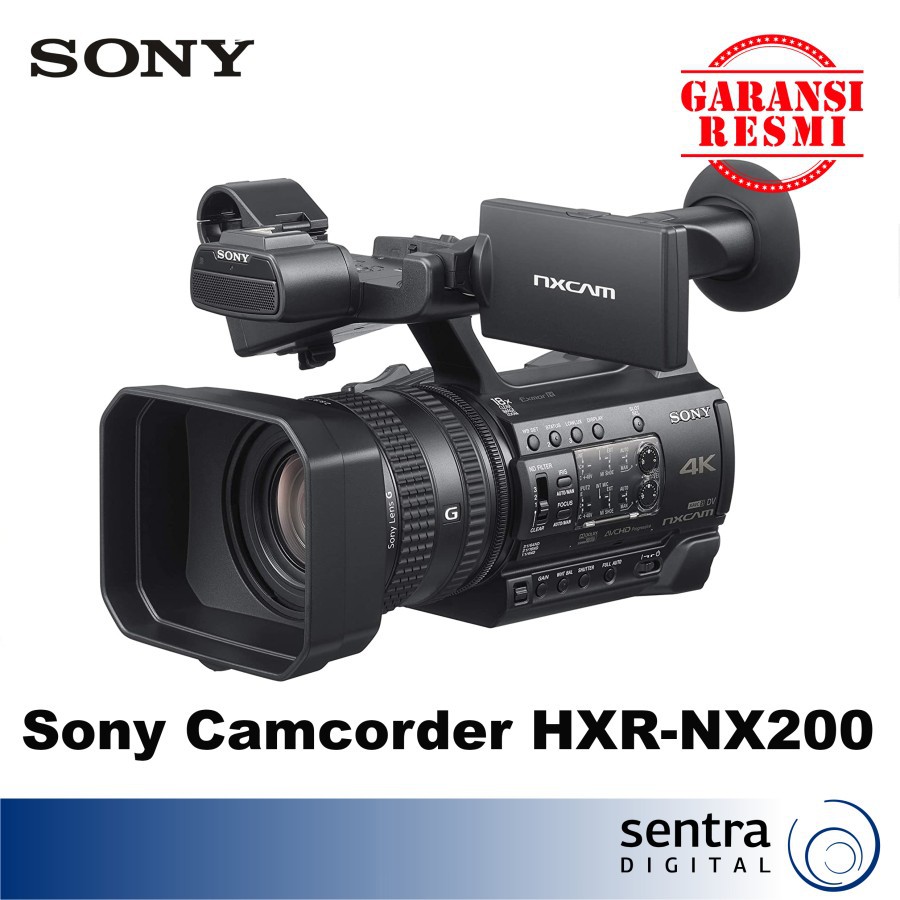 Jual Sony HXR-NX200 NXCAM 4K Professional Camcorder Indonesia|Shopee ...