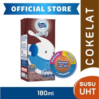 Jual Frisian Flag Susu UHT Zuzhu Cokelat 180 ml + Frisian Flag Milky UHT Strawberry 180ml ...