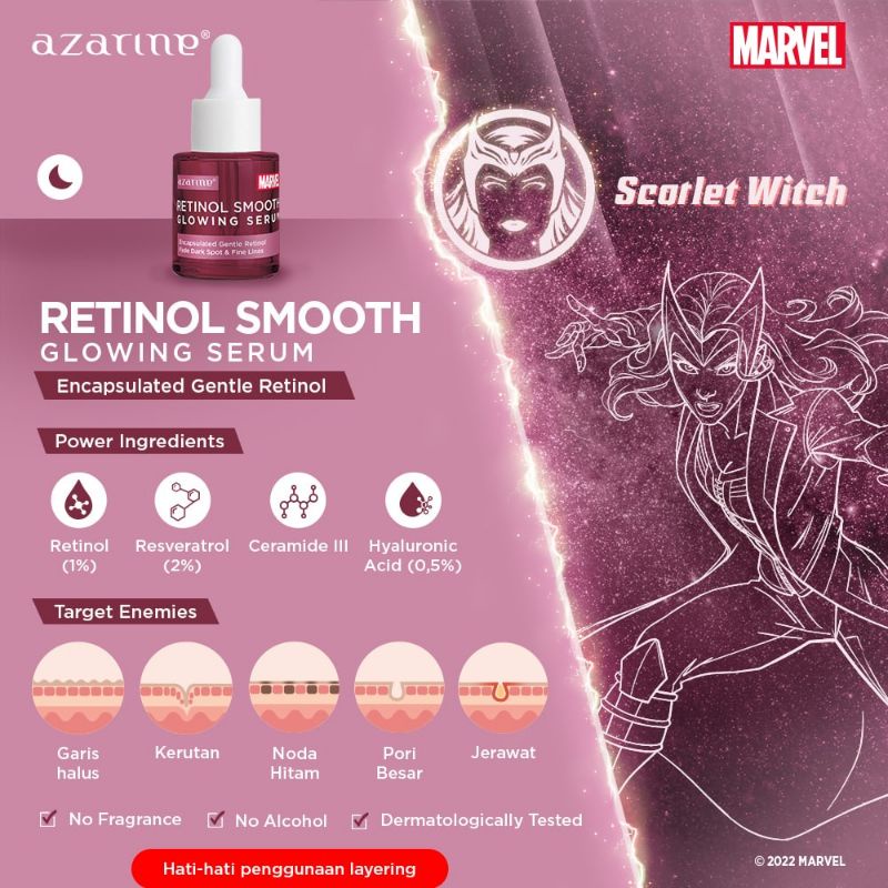 Jual Azarine Retinol Smooth Glowing Serum 20ml - Serum Wajah | Shopee ...