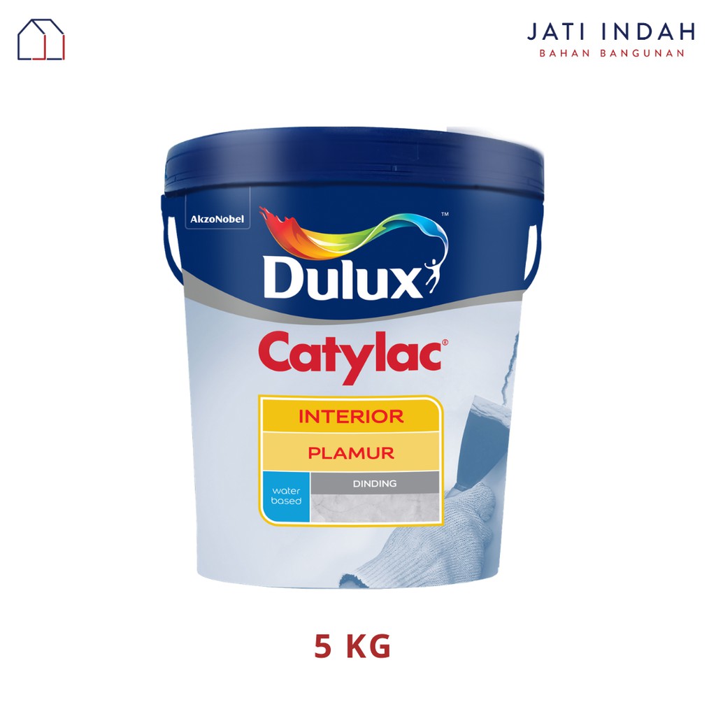 Dulux Catylac Plamur Interior 5 kg /Plamir Dempul Retak Dinding Tembok ...